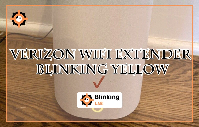 Verizon Extender Solid Yellow Light